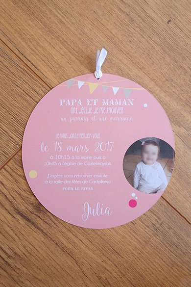 Faire-part de Baptême | Sweet Paper - Part 2 Faire-part de Baptême | Sweet Paper - Part 2