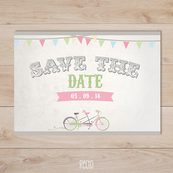 savethedate-mariage-vintage-tandem-recto | Sweet Paper