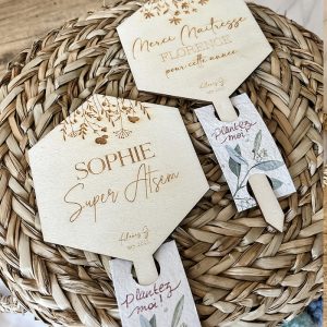 Panneau à planter Super Atsem Maîtresse Maître Nounou bois